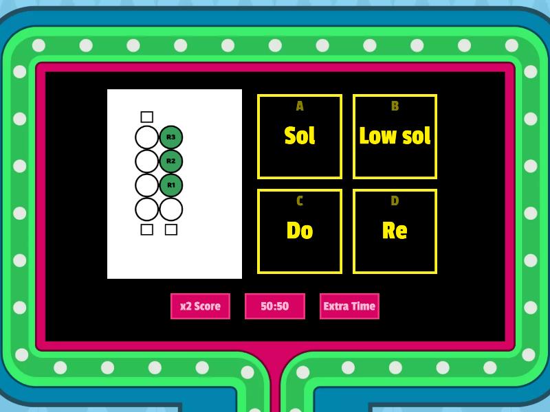 5 pitches fingering of sompoton - Gameshow quiz