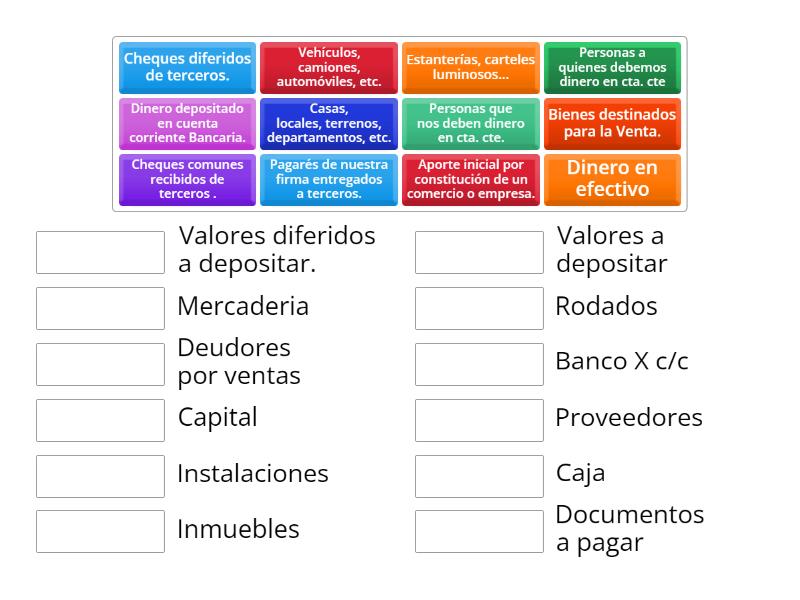 Cuentas contables de mi empresa - Match up