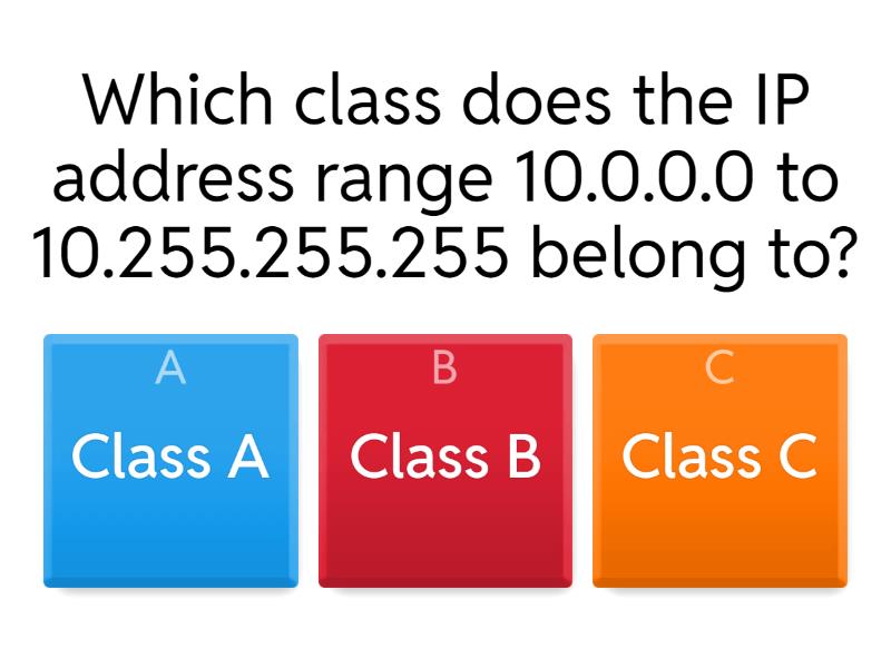 IP Address Classes - Questionário