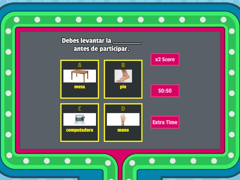 Reglas de la Clase - Gameshow quiz