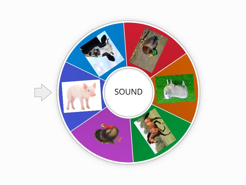 Old MacDonald's farm animals - Spin the wheel