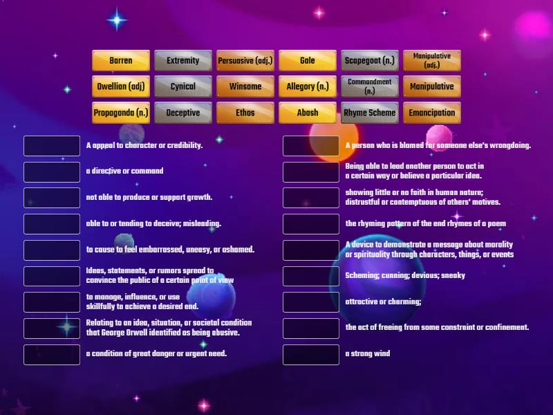 Module 3 Vocabulary - Match up