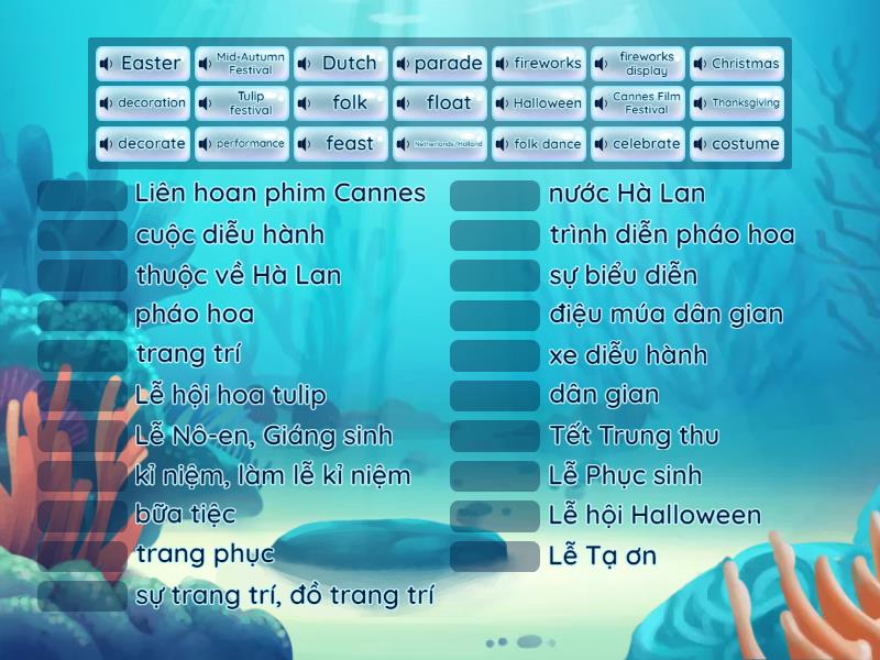 Unit 9 Vocab Getting Started - Match up