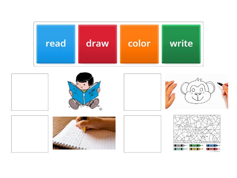 Michaś Draw, read, color, write - Match up
