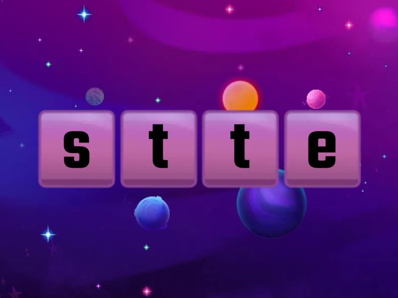 E1 Unit 11 VOCABULARY - Anagram