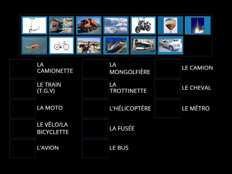 A1 - Les moyens de transport 1 - Match up