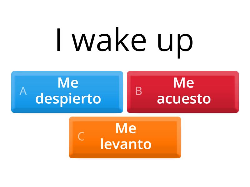 Daily Routines: ¿Qué significa en Español la frase escrita en inglés ...