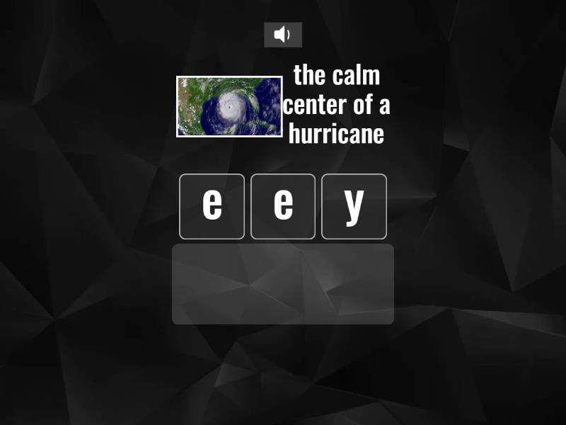 Hurricane Vocabulary - Anagrama