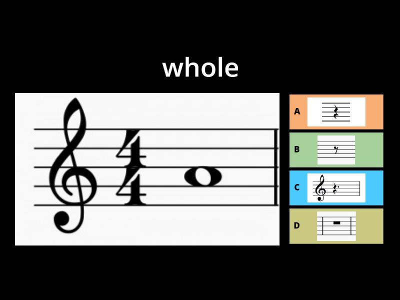 : Matching Notes and Rests - Quiz