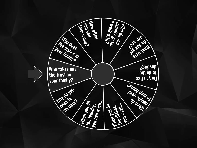 Daily routines - Spin the wheel
