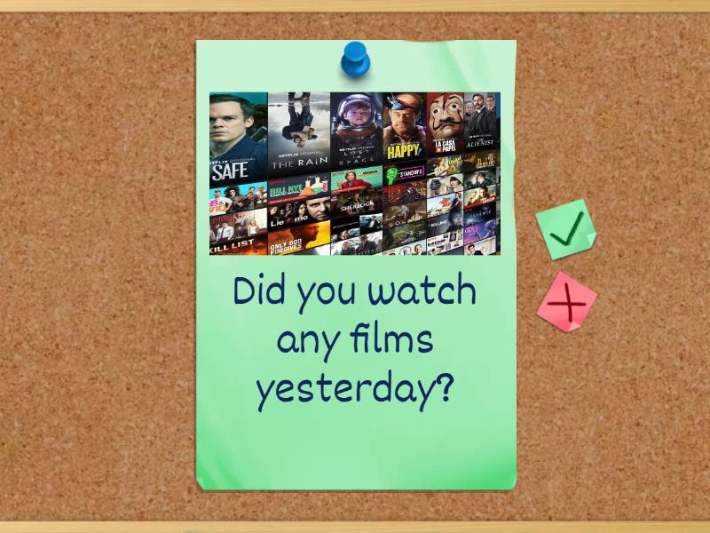 Past Simple (warming up) - Flash cards