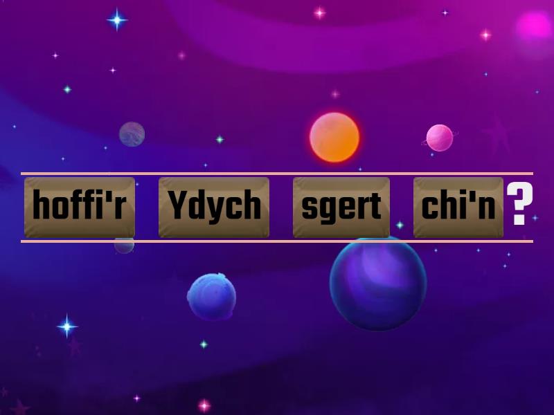 Ydych chi'n hoffi'r ...? CC2 - Unjumble
