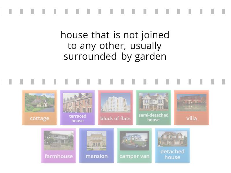 types of the house - Find the match