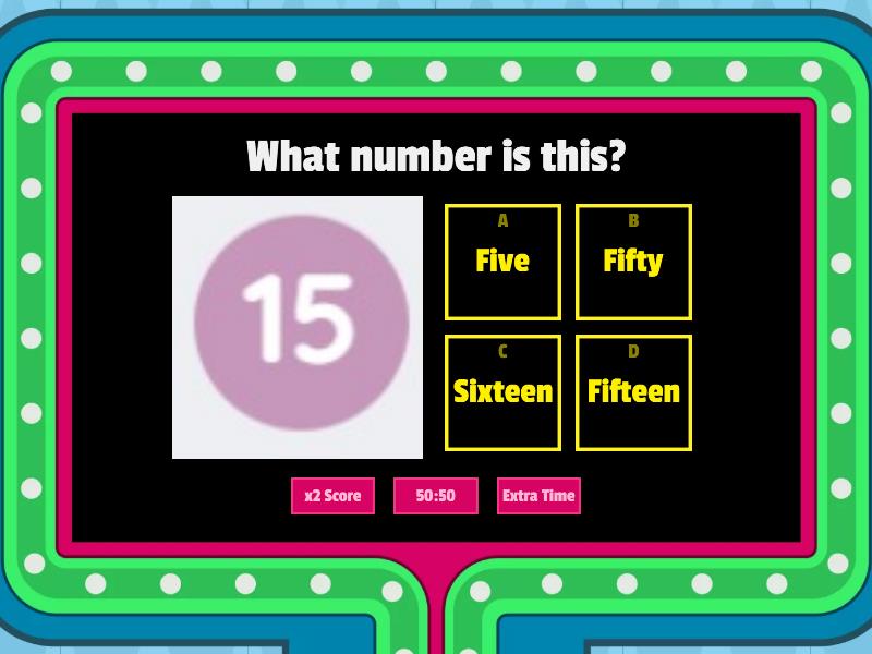 NUMBERS - Gameshow quiz