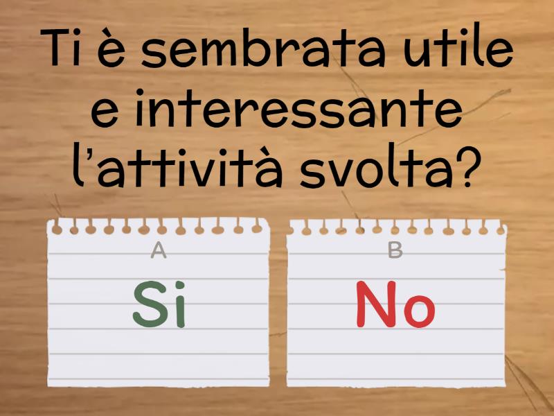 Questionario finale - Quiz