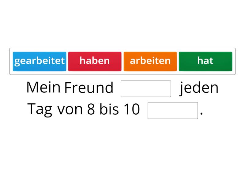 Was fehlt? - Missing word