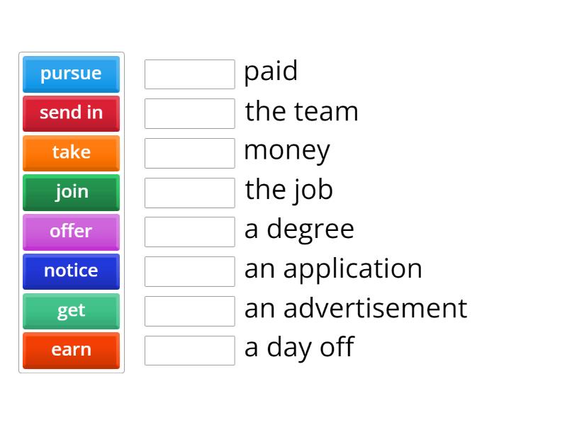 Jobs: Matching - Match up