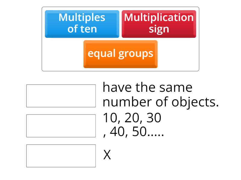 Math vocabulary - Match up