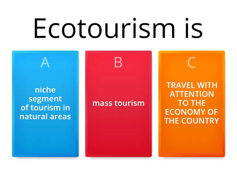Sustainable tourism - Quiz