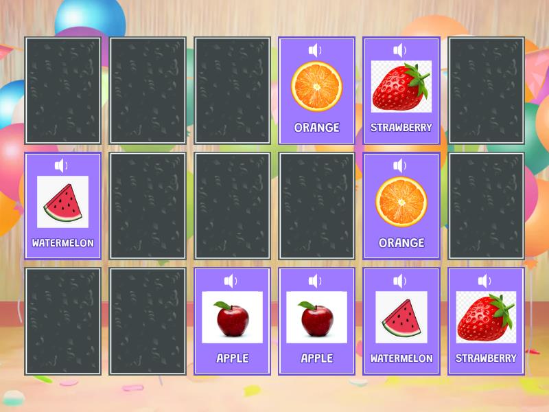 CARNIVAL MEMORY - Matching pairs