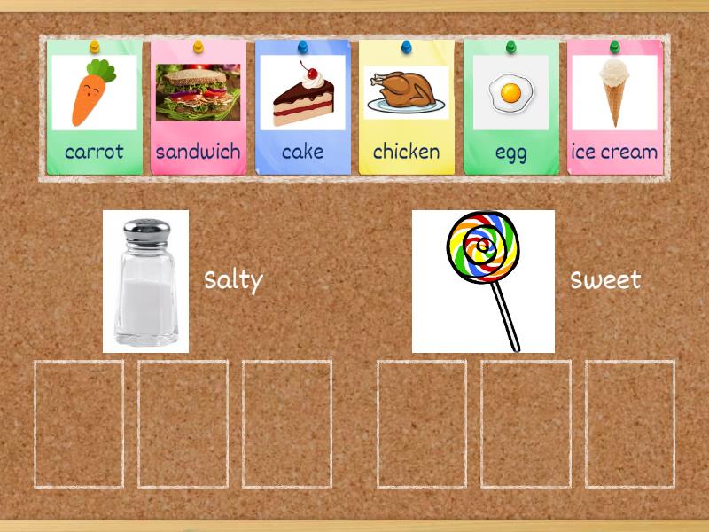 Classify the food - Group sort Classify the food - Group sort