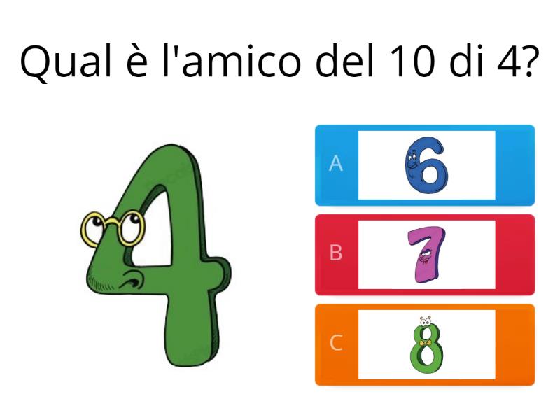 I numeri amici del 10 - Quiz