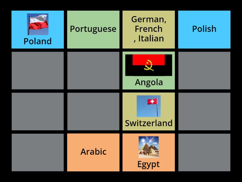 OWN IT - LEVEL 3 - COUNTRIES AND LANGUAGES - Matching pairs