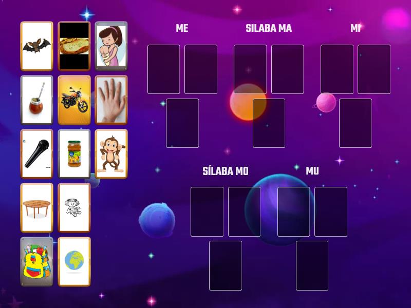 ¿CON QUÉ SÍLABA EMPIEZA? - Group sort