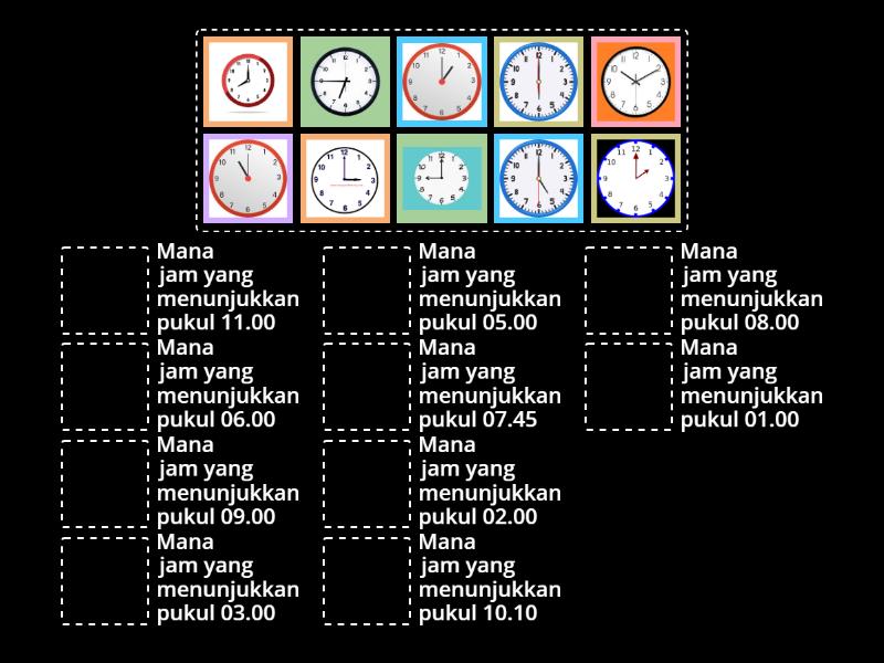 Matematika Bab 6 Pengukuran Waktu - Kelas 2 - Match up