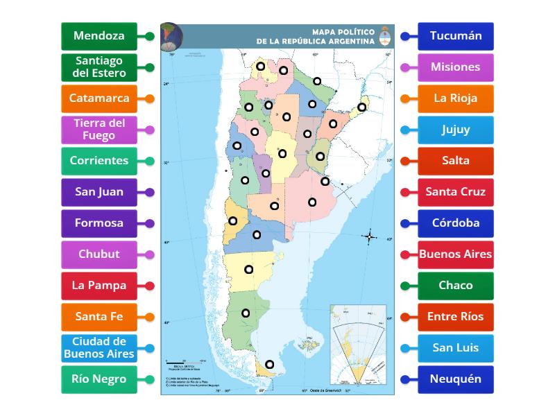 Identificamos Provincias de Argentina - Labelled diagram