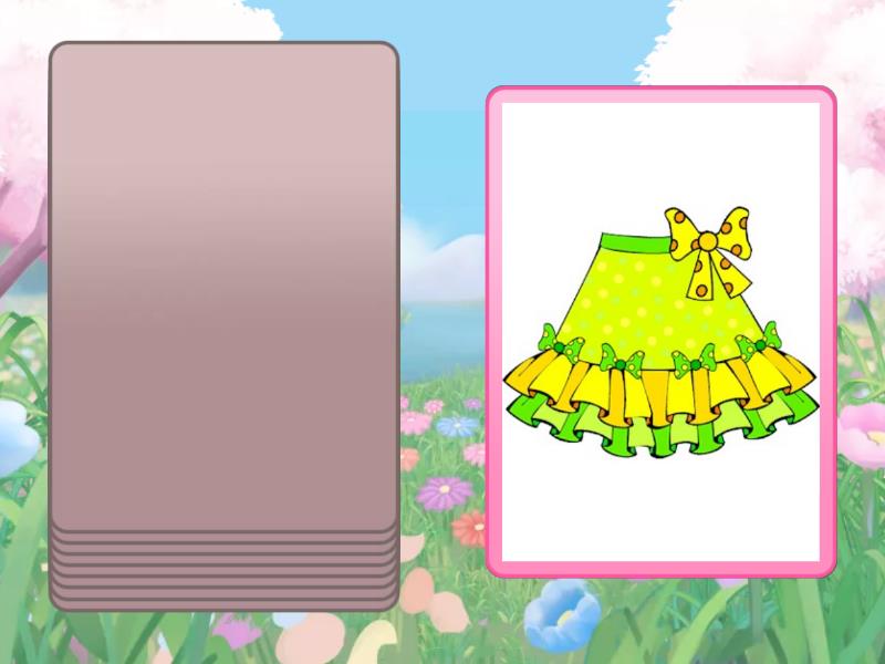 Clothes - Speaking cards