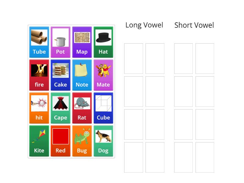 Long Vowel vs Short Vowel - Group sort