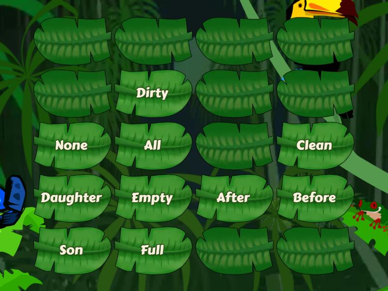 Antonyms, Level 1 - Matching pairs