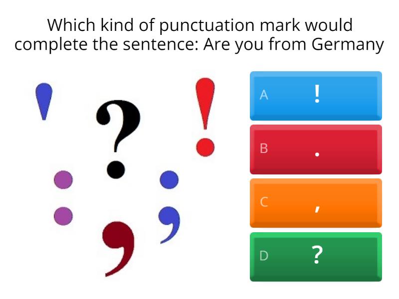 IE - Spelling & Punctuation - Quiz