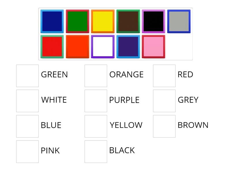COLOURS - Match up