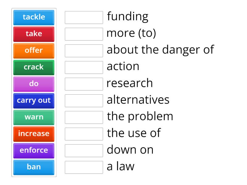 Roadmap B2: U 2B - vocabulary revision - Match up
