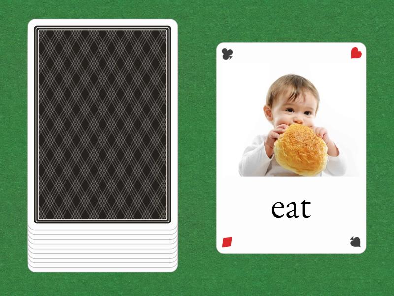Irregular verbs 3 ( eat - freeze. Wider World) - Speaking cards