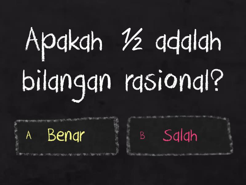 Tes Dasar Pemahaman Konsep Bilangan Rasional dan Irasional - Quiz