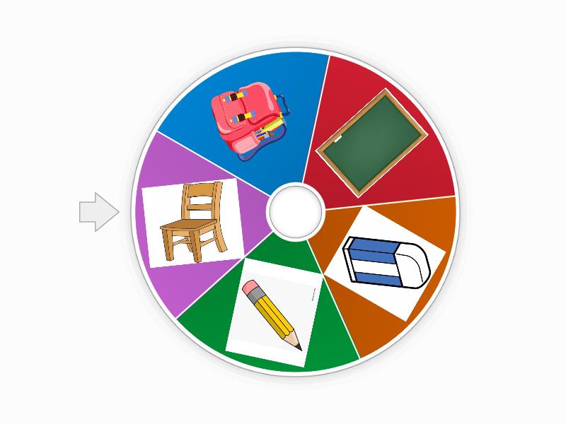 classroom objects - Spin the wheel