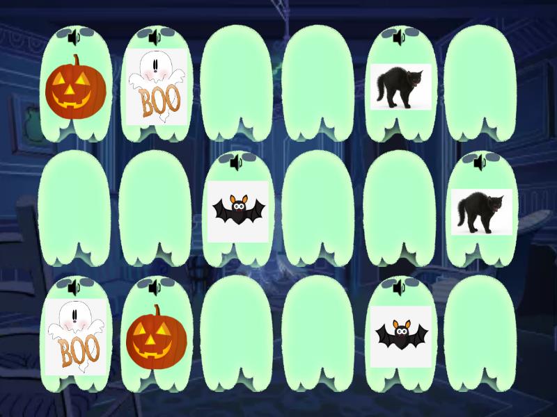 HALLOWEEN MEMORY - Matching pairs
