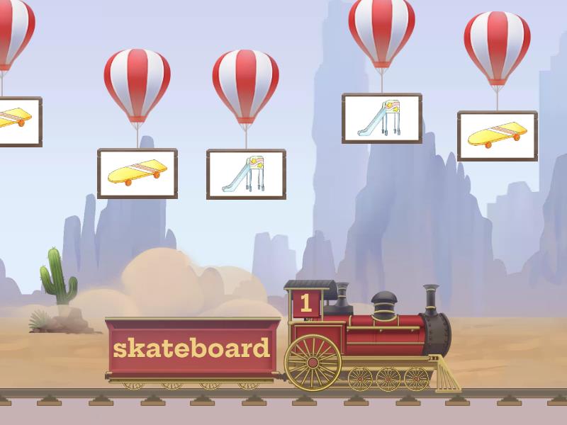 C4- DAY 3- slide, seesaw,swing, skateboard- TASK 2 - Balloon pop