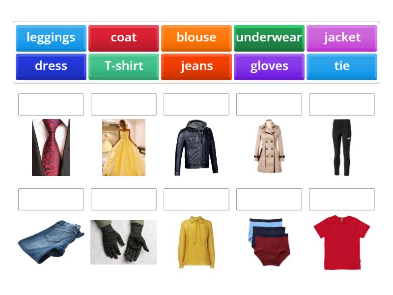 ESL 3 Clothing, Possessive Adjectives - Match up