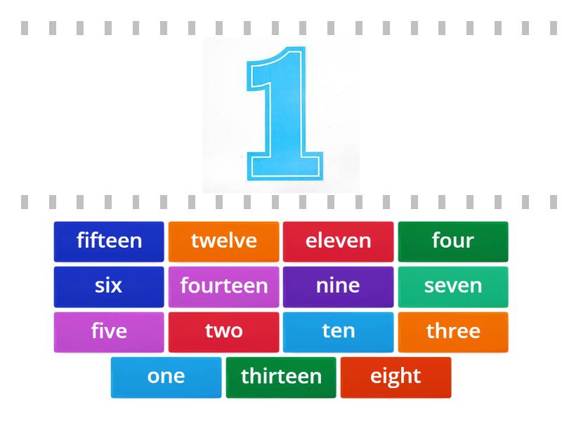 Bravo ABC 4 Numbers 1-15 - Find the match