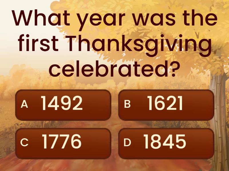 Thanksgiving - Quiz