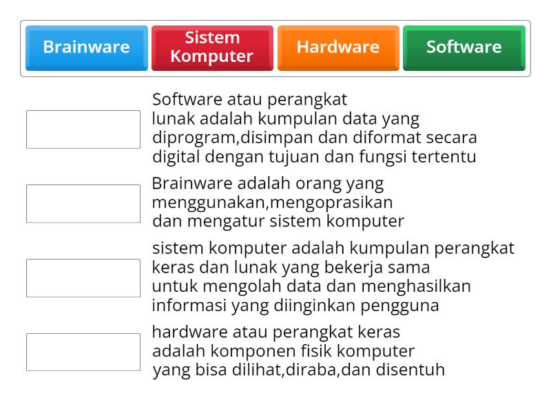 sistem komputer - Match up