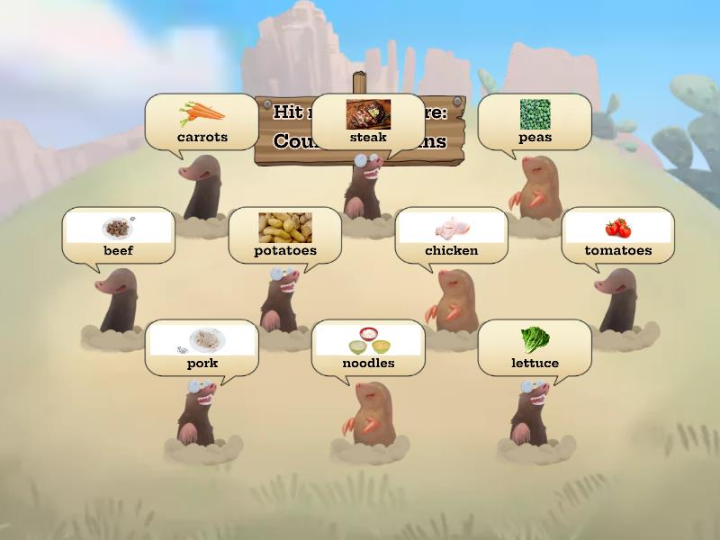 4B Ch.3 Countable nouns - Whack-a-mole