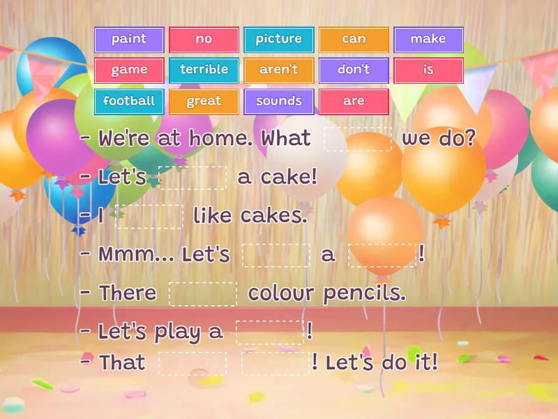 KIDS PREA1.3 - Sentence Jigsaw Puzzle Review - Complete the sentence