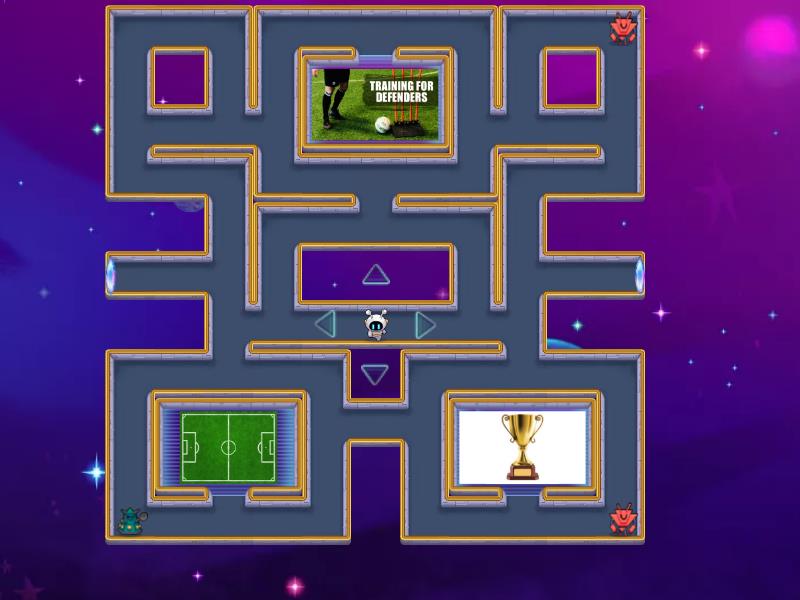 Football. Soccer - Maze chase