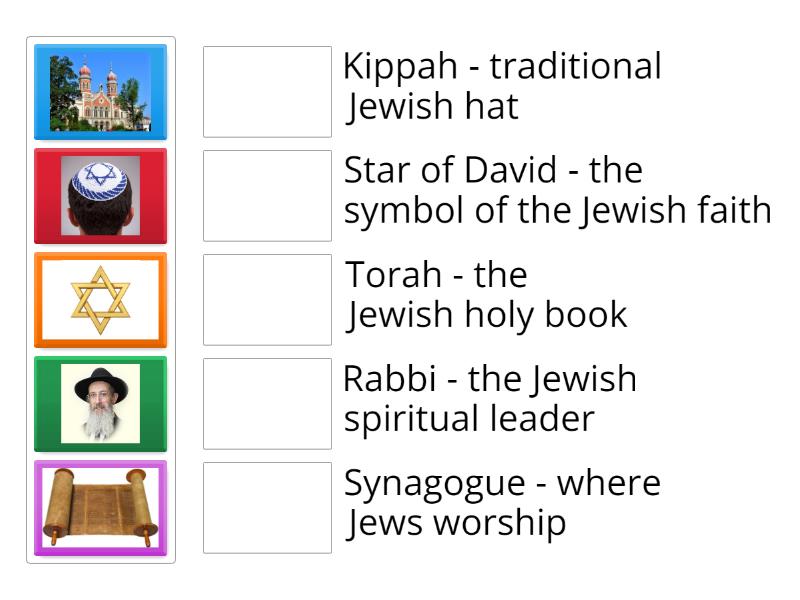 Judaism recap prior learning - Match up