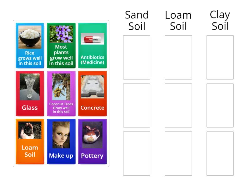 Uses of Soil - Group sort